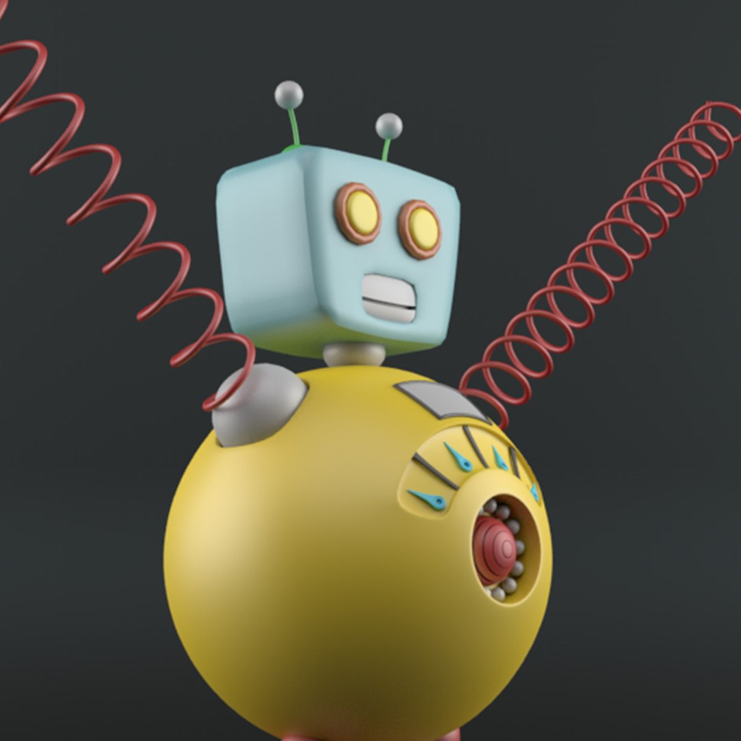 3D Robot Cartoon - TurboSquid 1351209