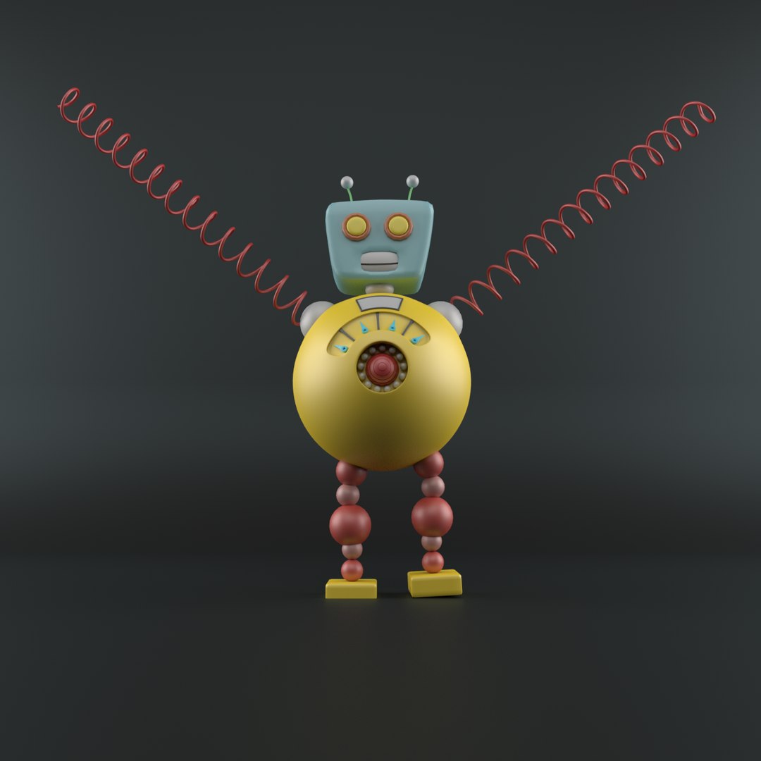 3D Robot Cartoon - TurboSquid 1351209