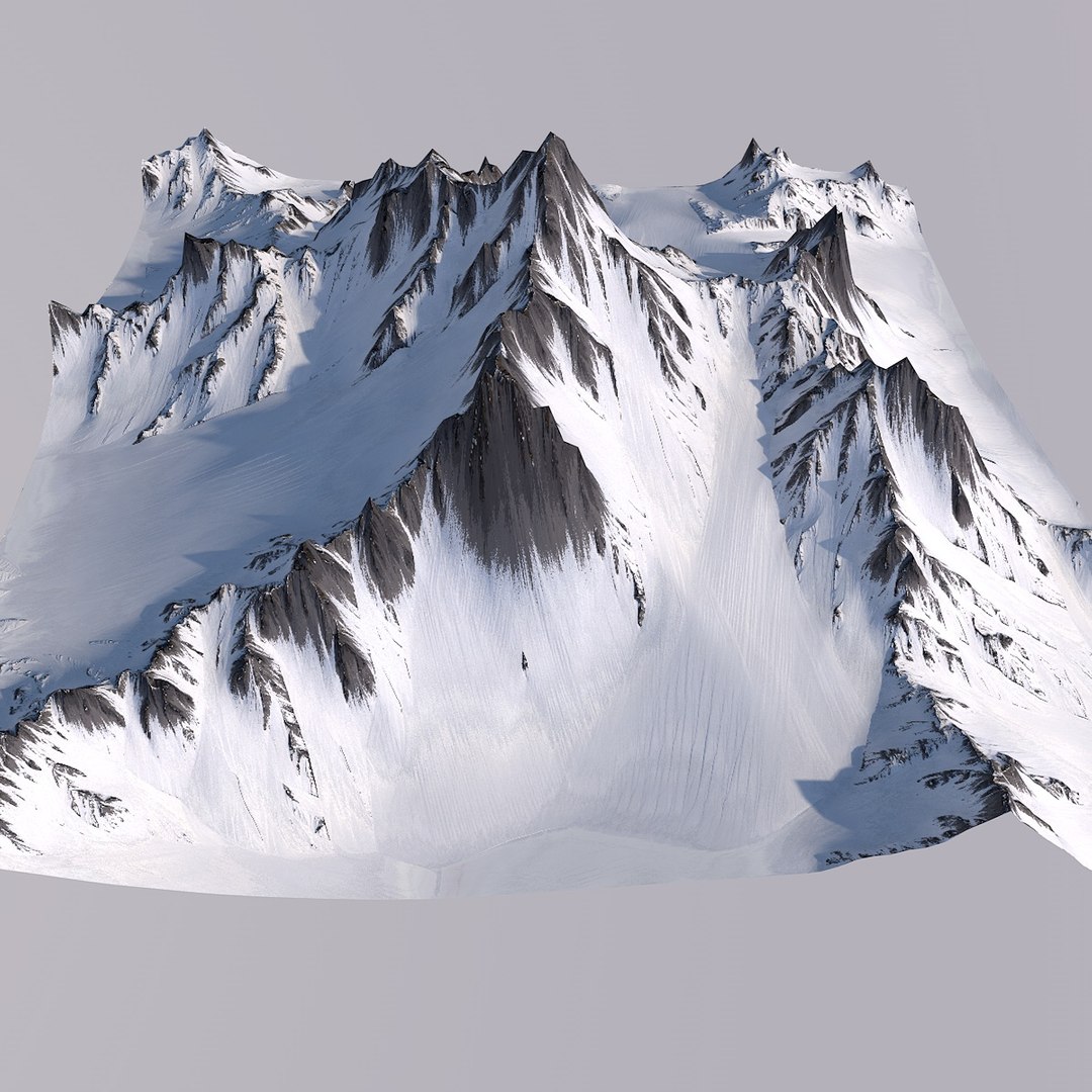 3D Model Snow Mountain | 1144349 | TurboSquid