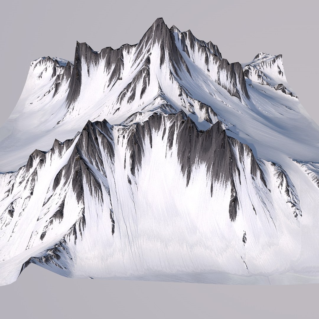 3D Model Snow Mountain | 1144349 | TurboSquid
