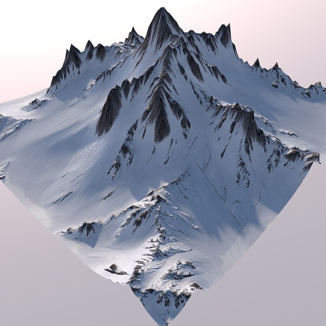 3D Model Snow Mountain | 1144349 | TurboSquid
