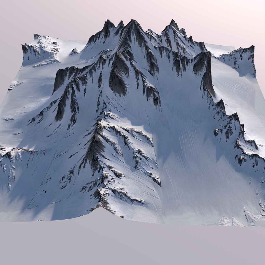 3D Model Snow Mountain | 1144349 | TurboSquid