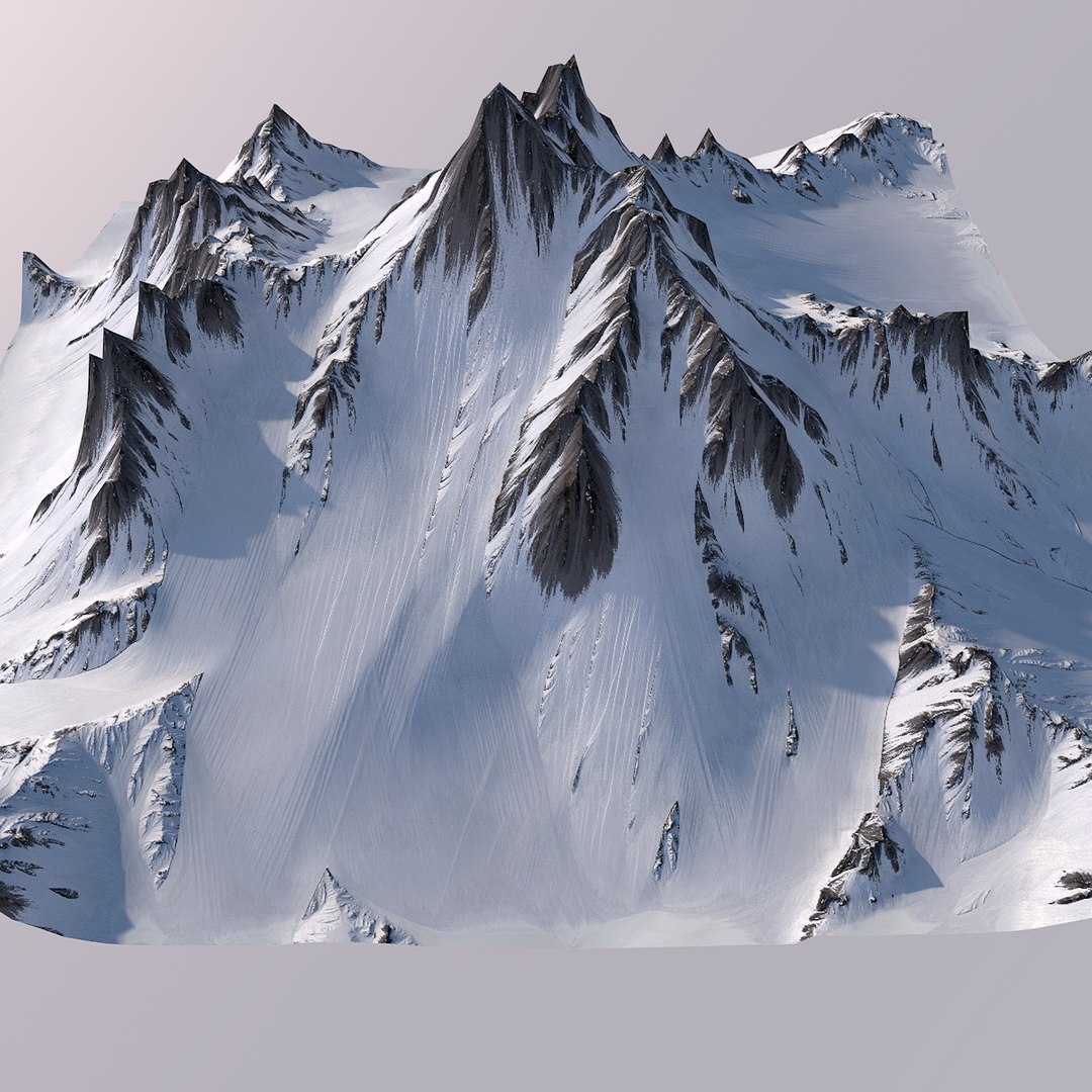 3D Model Snow Mountain | 1144349 | TurboSquid