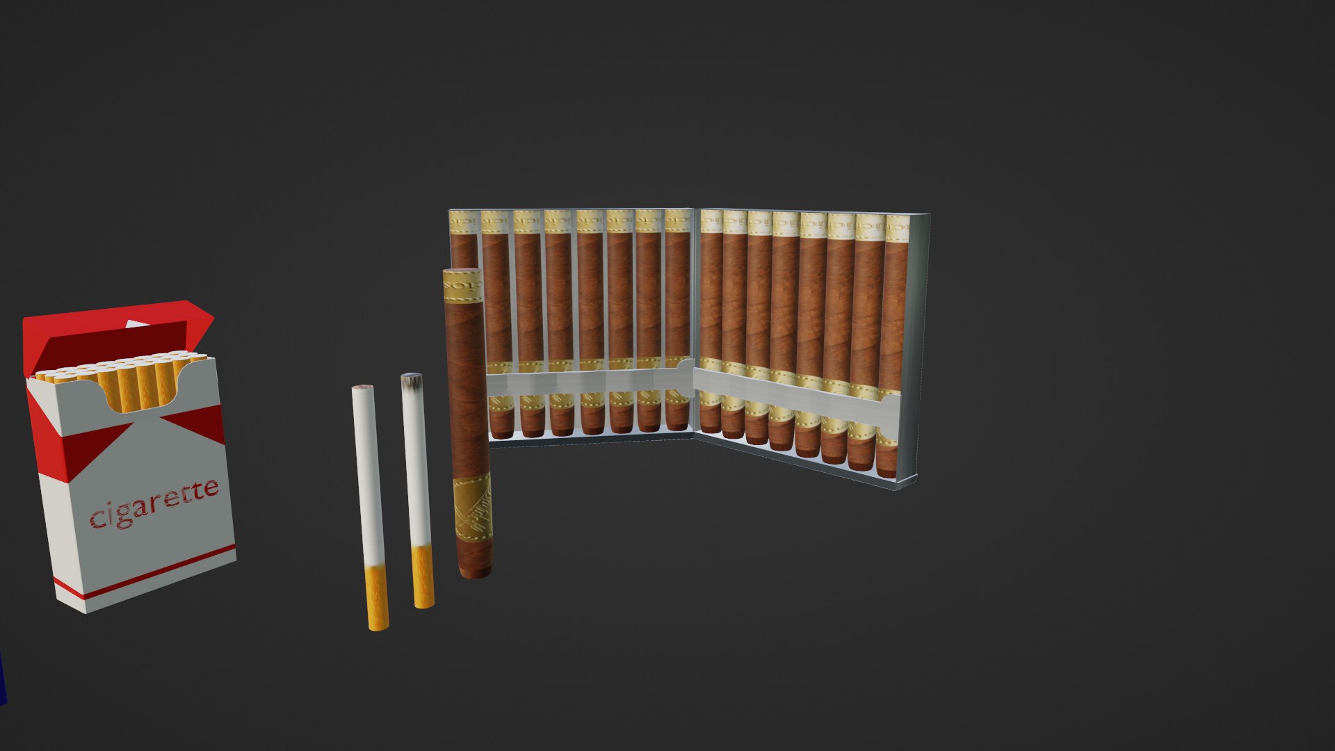 Cigarette Cigar 3D Model - TurboSquid 2034781