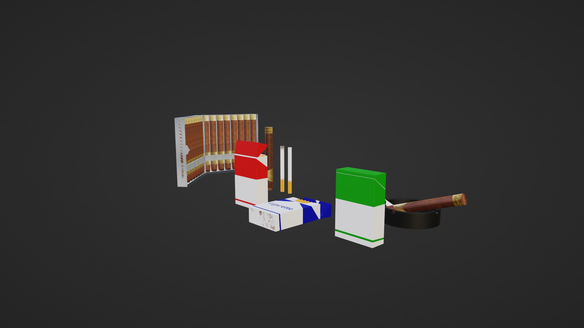Cigarette Cigar 3D Model - TurboSquid 2034781