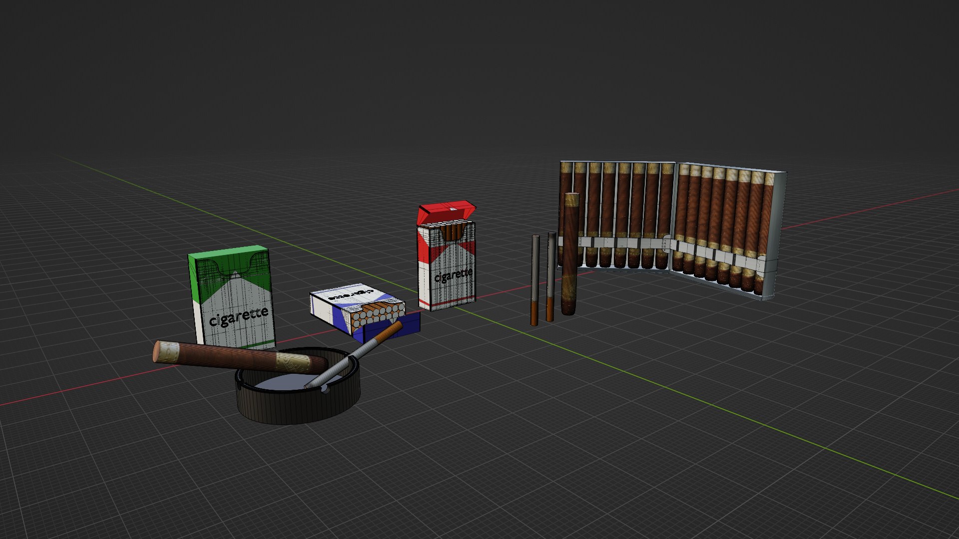 Cigarette Cigar 3D Model - TurboSquid 2034781