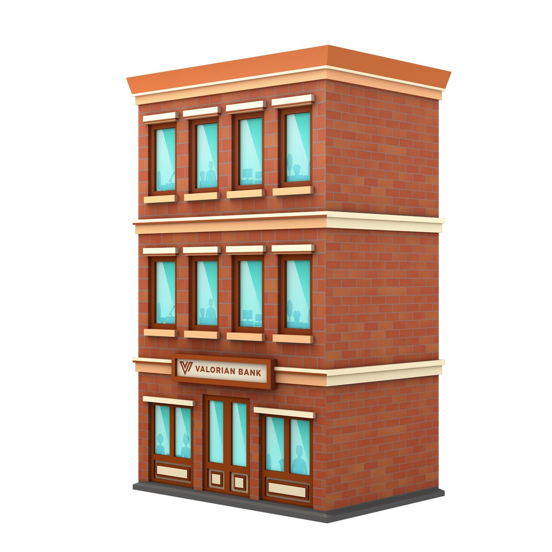 Pack cartoon building 3D model - TurboSquid 1405120