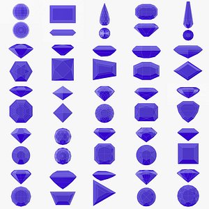 stylized cartoon gem 3d max