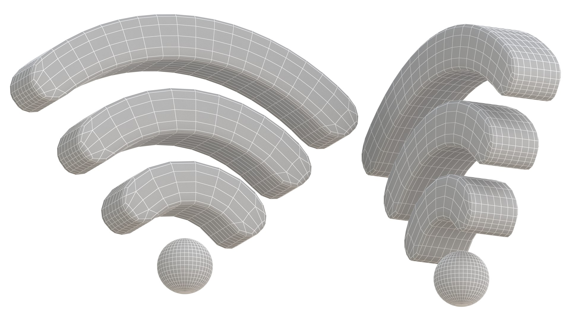 Wifi Symbol 3D Model - TurboSquid 1695099