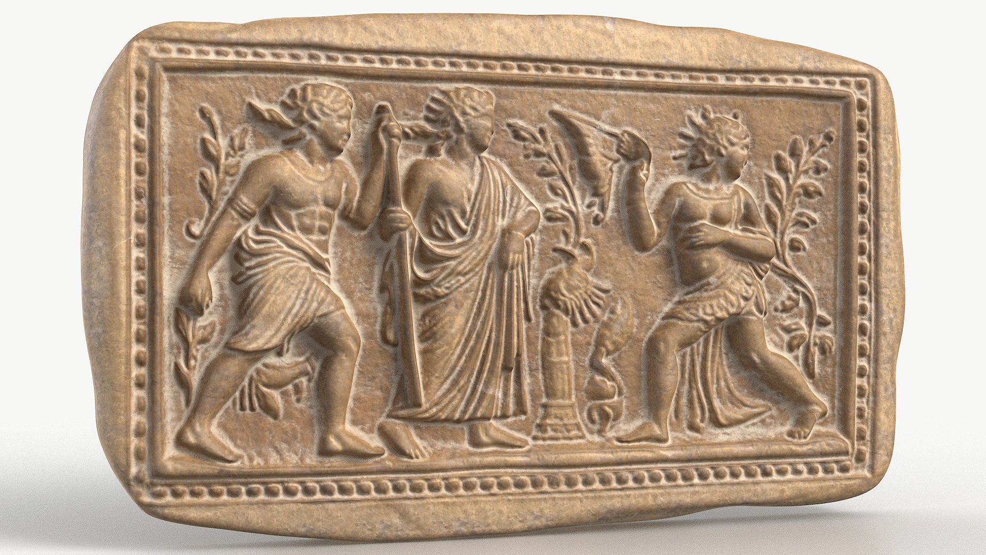 3D Greek Artifact Textured 4 Model - TurboSquid 2292317