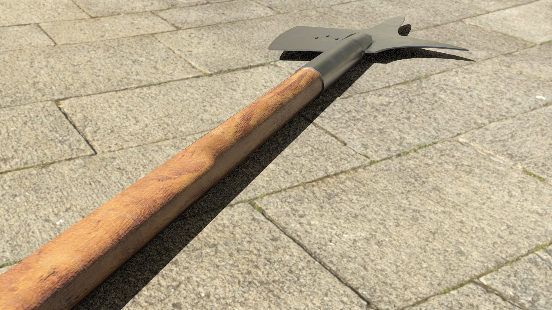 3D historically swiss halberd model - TurboSquid 1416096