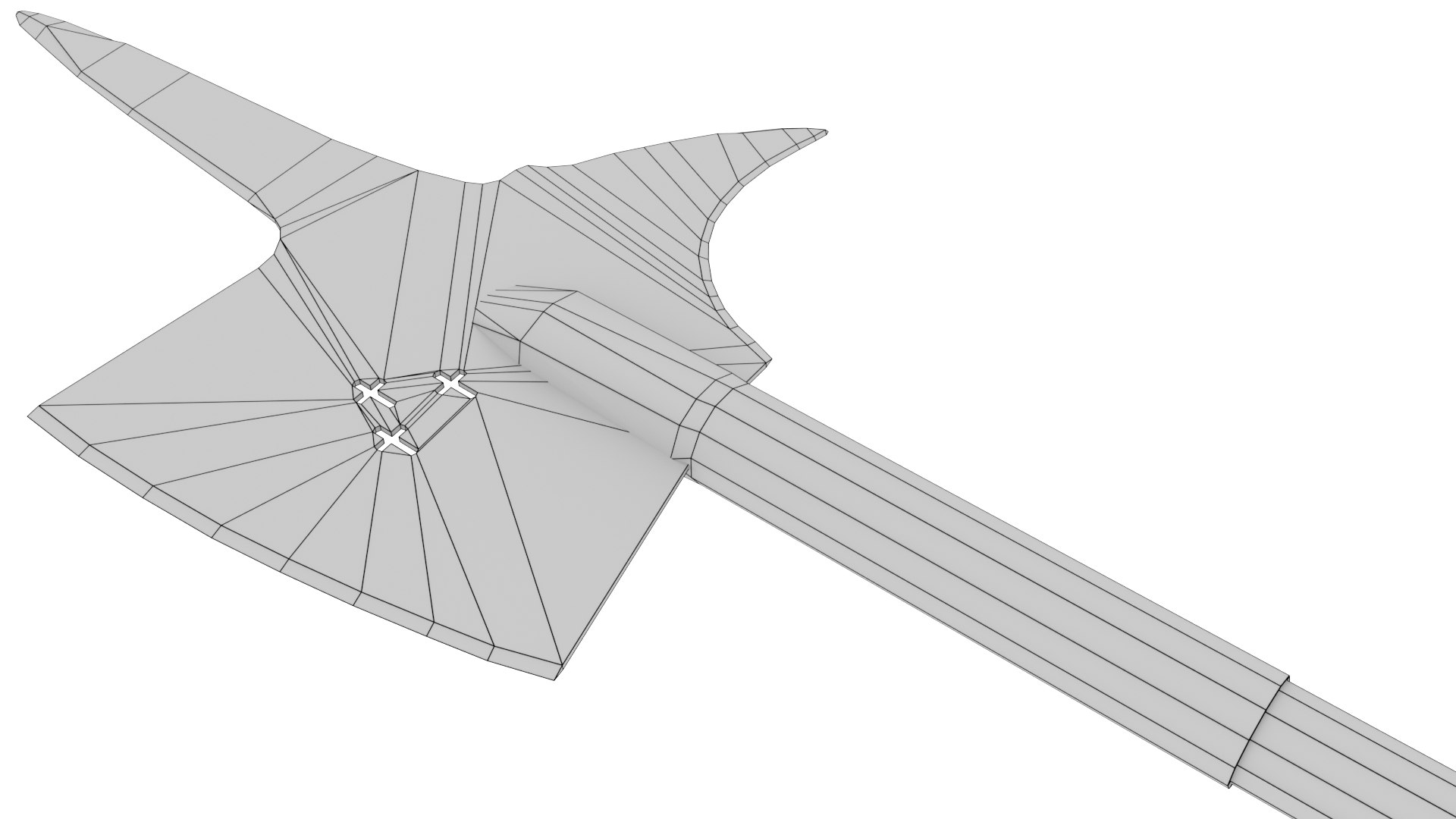 3D historically swiss halberd model - TurboSquid 1416096