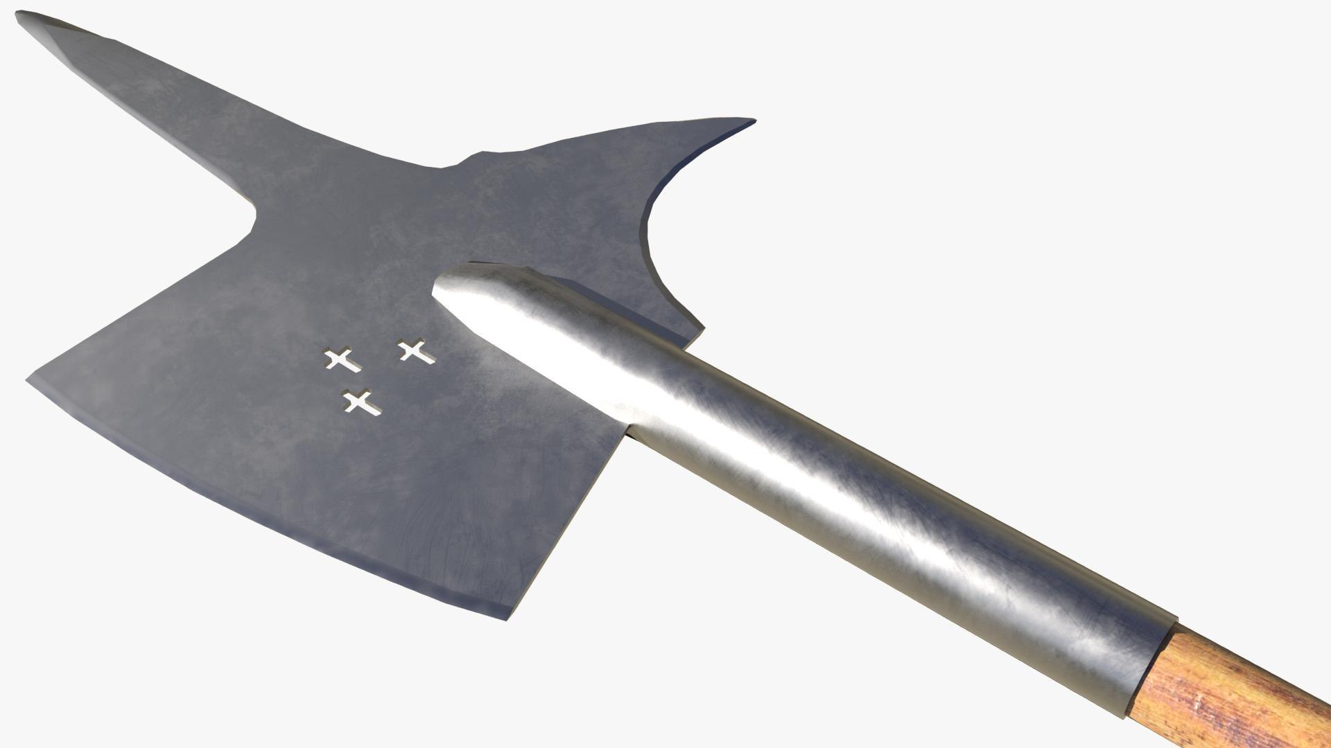 3D historically swiss halberd model - TurboSquid 1416096