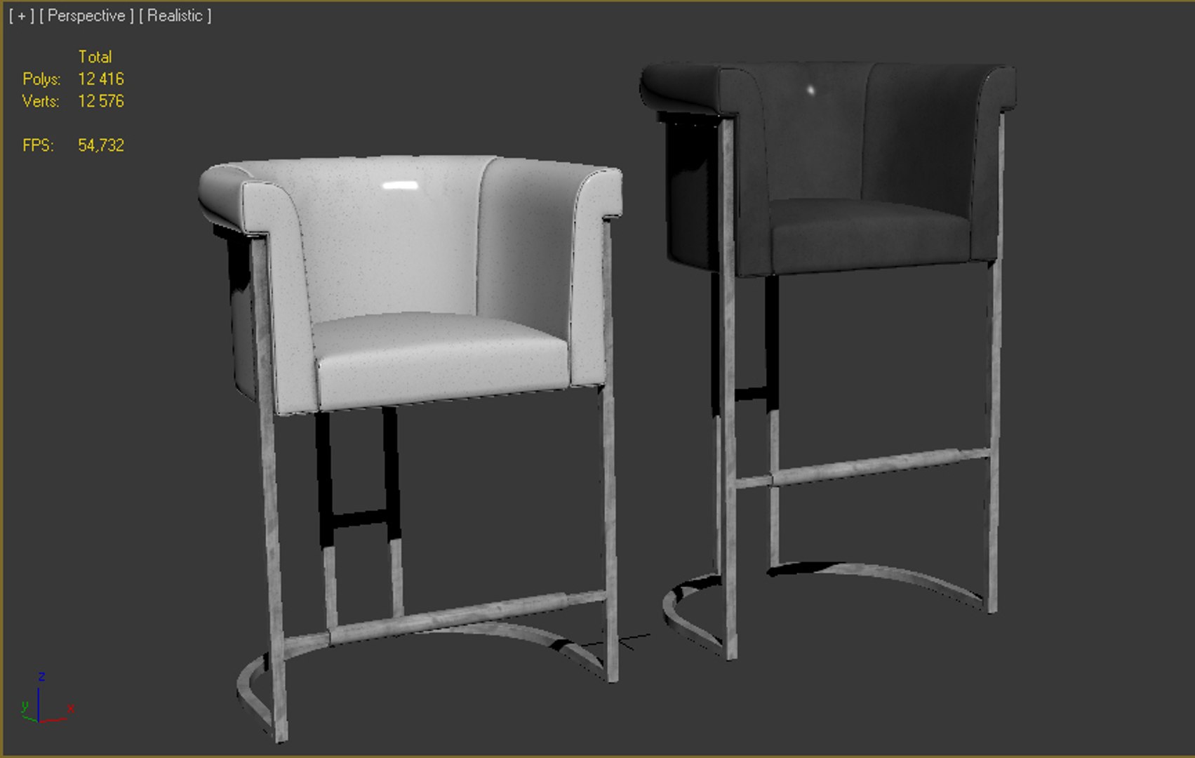 Diolite bar stool counter 3D model - TurboSquid 1342571
