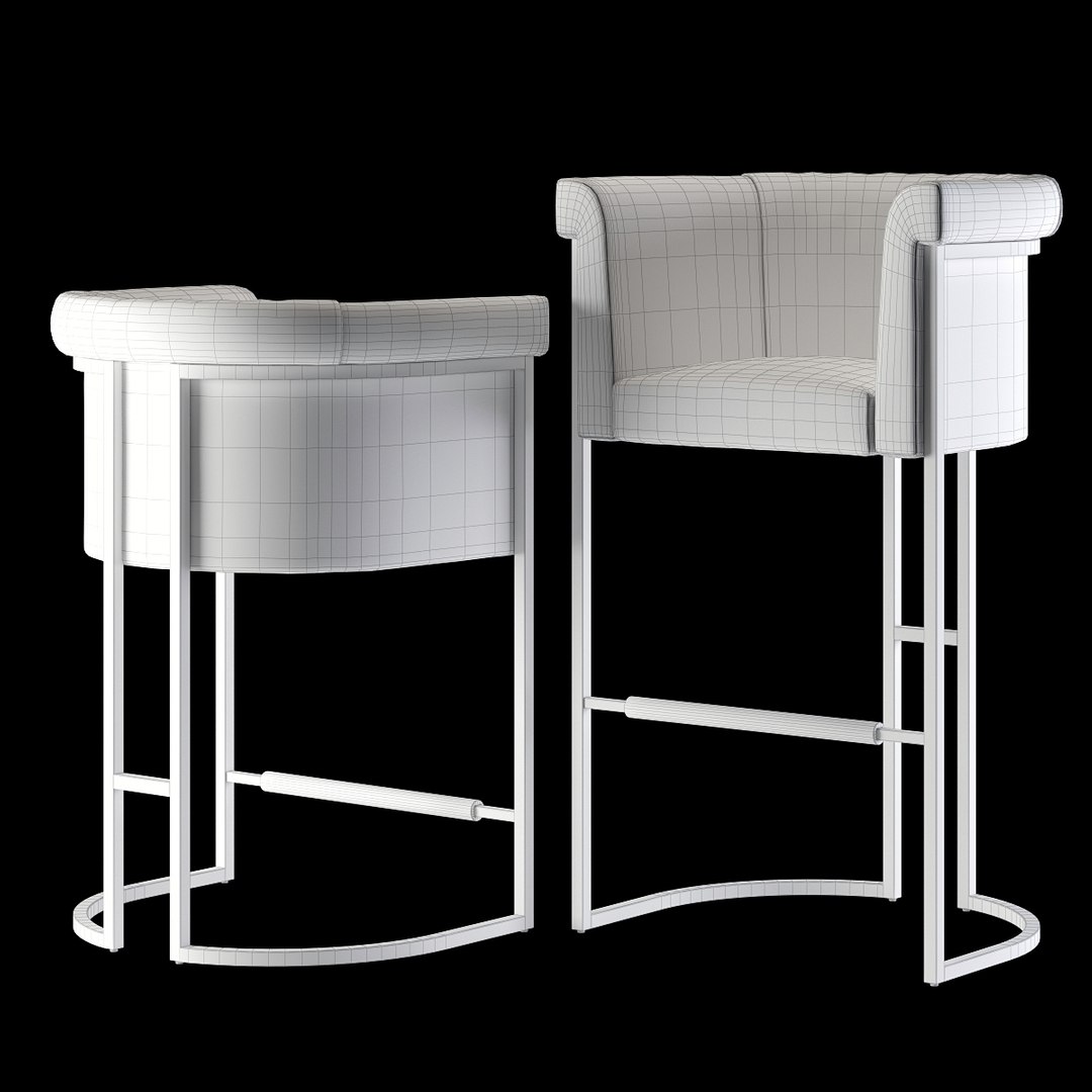 Diolite bar stool counter 3D model - TurboSquid 1342571