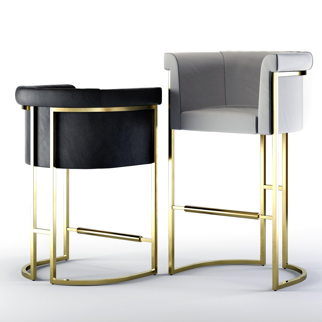 Diolite bar stool counter 3D model - TurboSquid 1342571