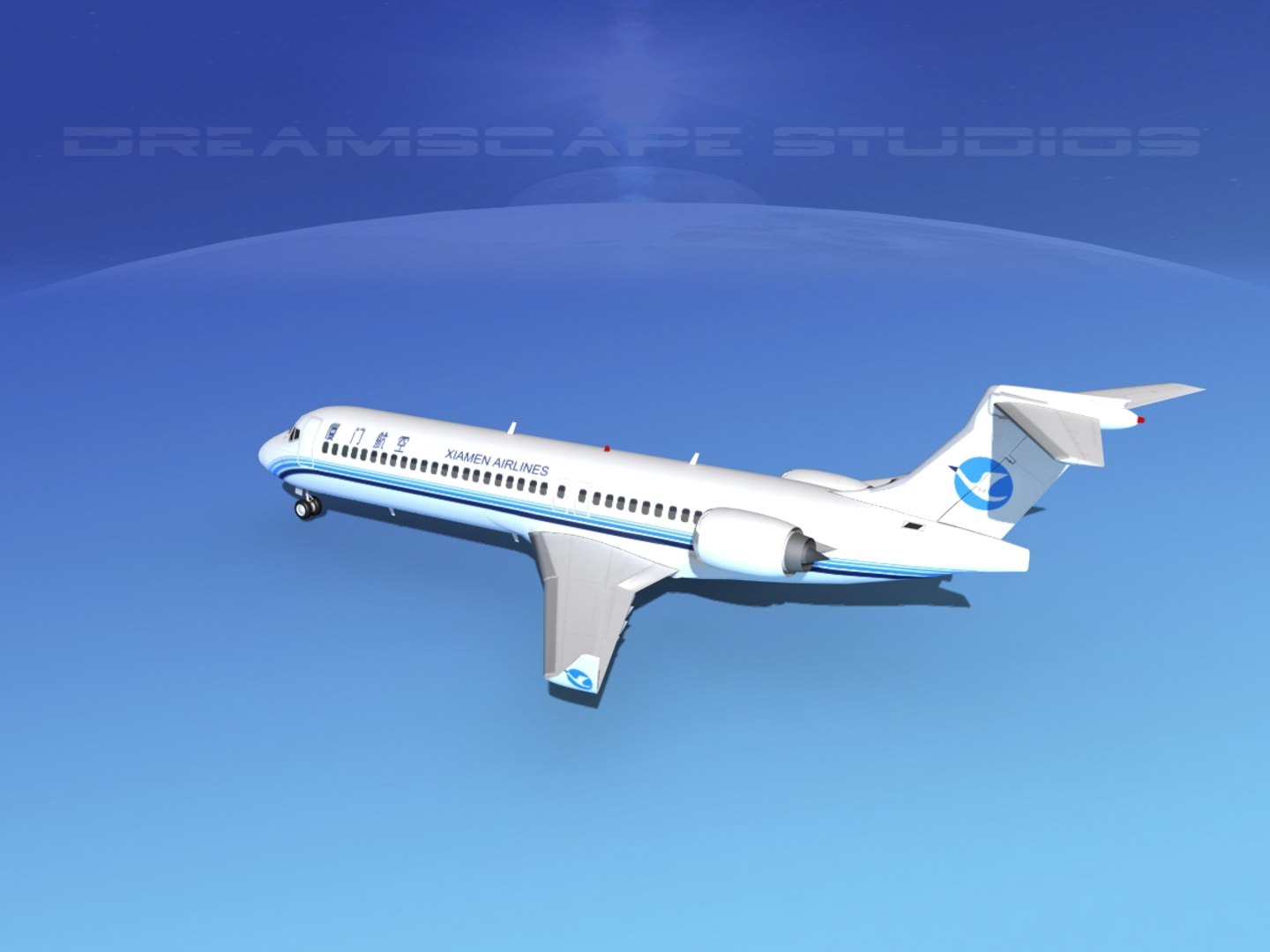 3d Model Comac Arj21 Airliner Arj21-700