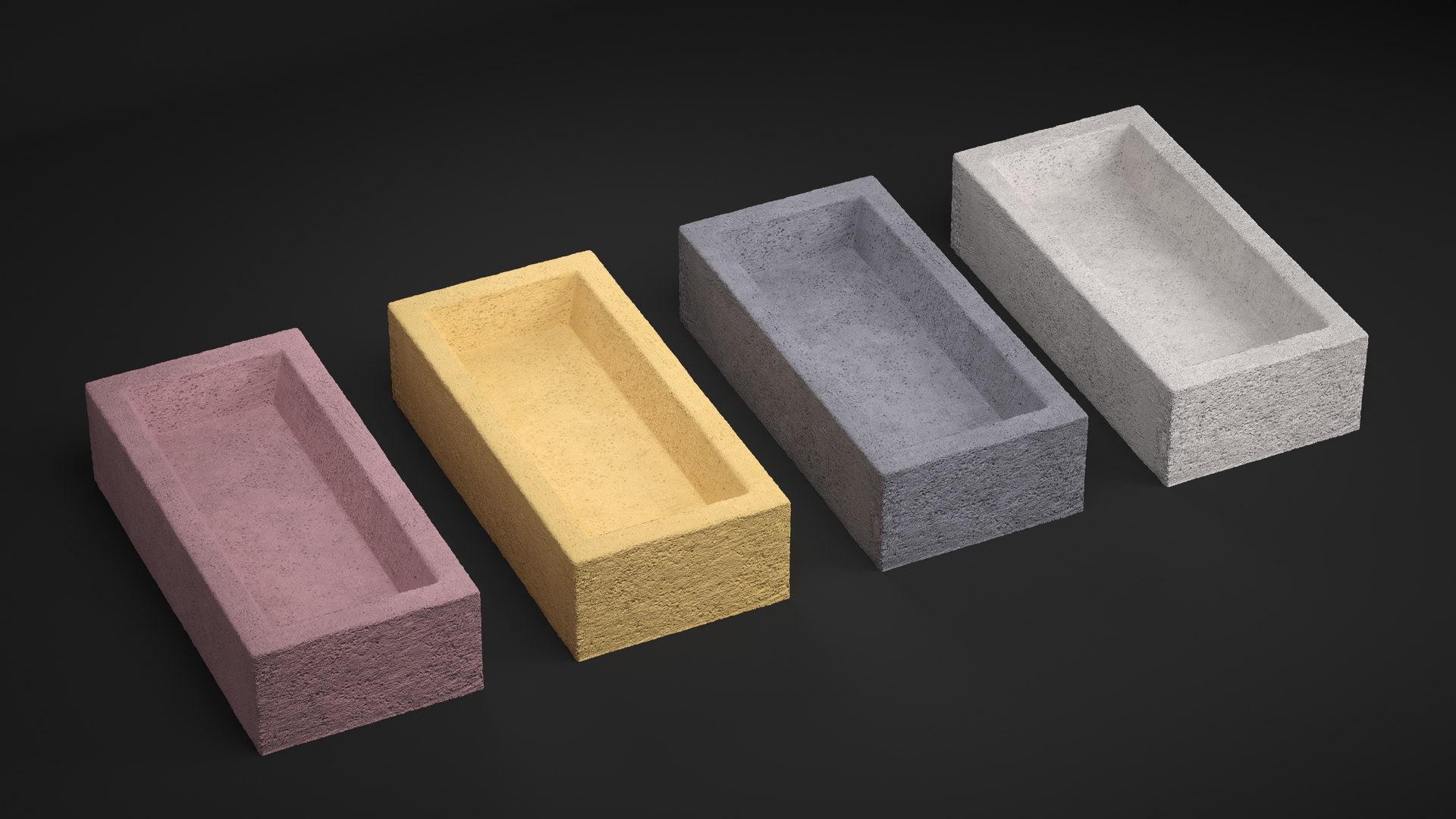 Frogged Sand Lime Bricks Set 3D model - TurboSquid 2148539