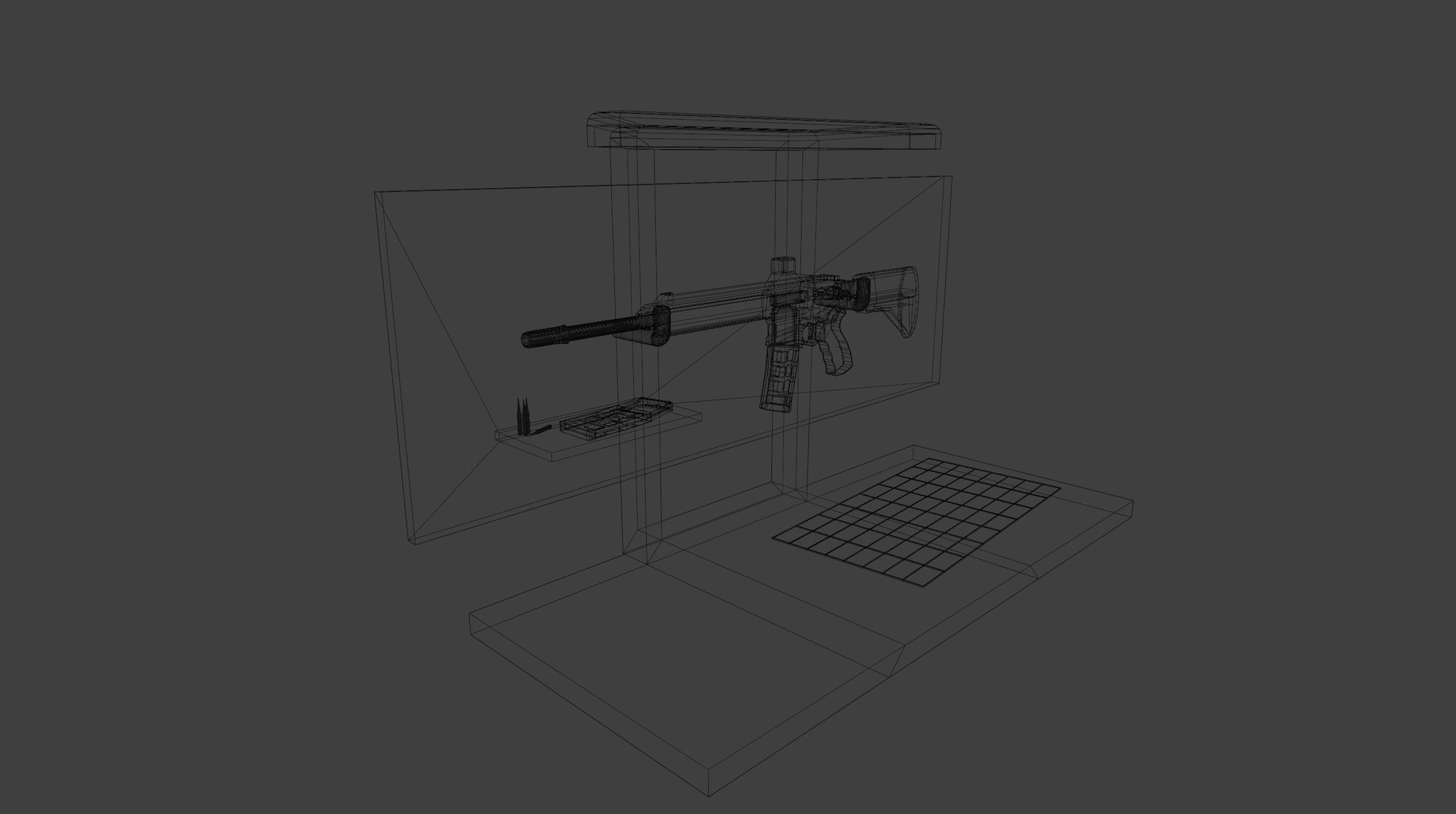 3D LOW POLY AR15 - TurboSquid 2227611