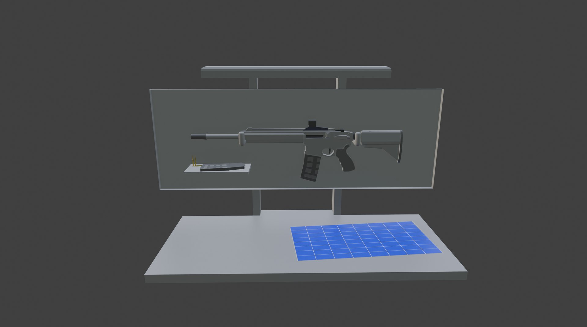 3D LOW POLY AR15 - TurboSquid 2227611
