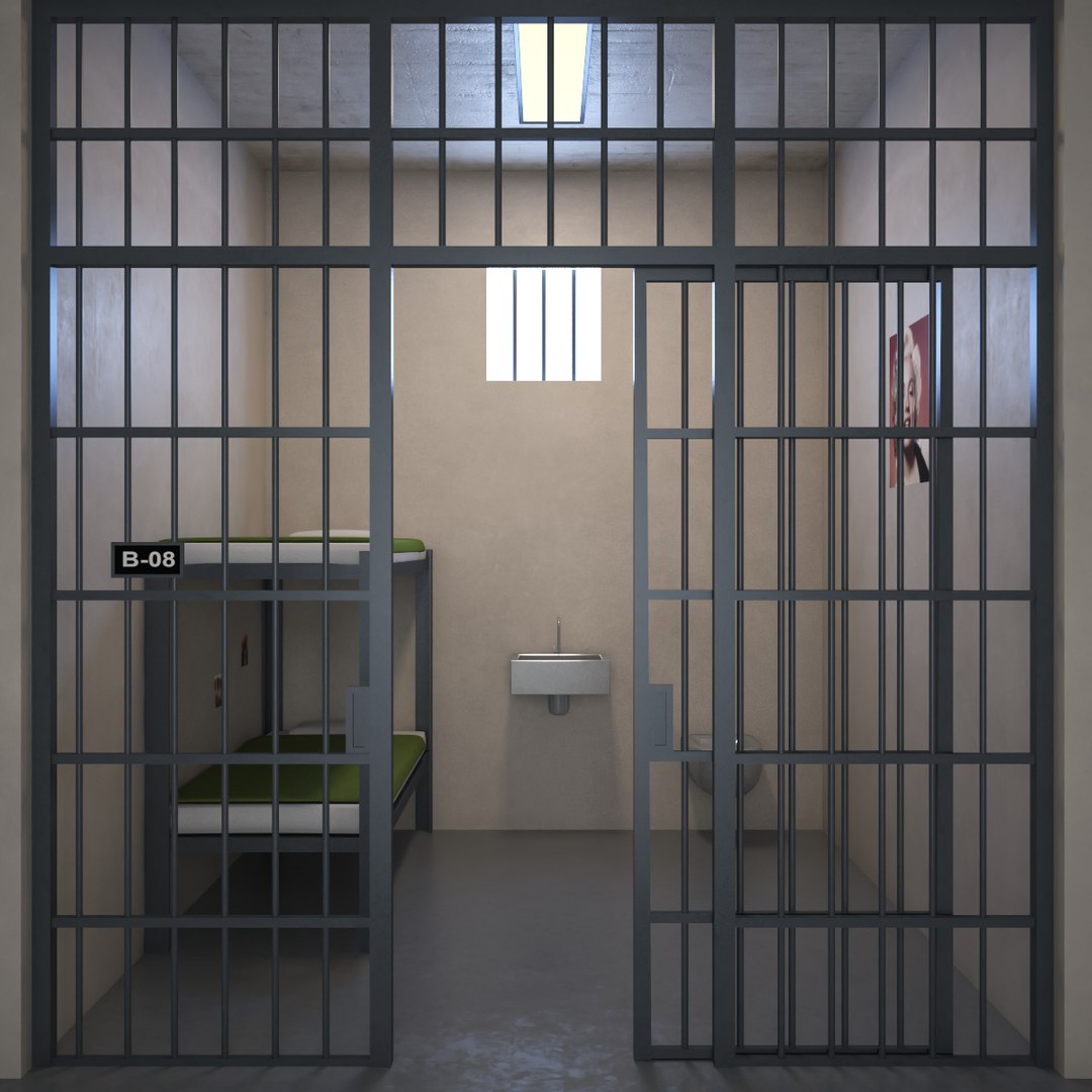 3D Interior Scene Prison Cell - TurboSquid 1296239