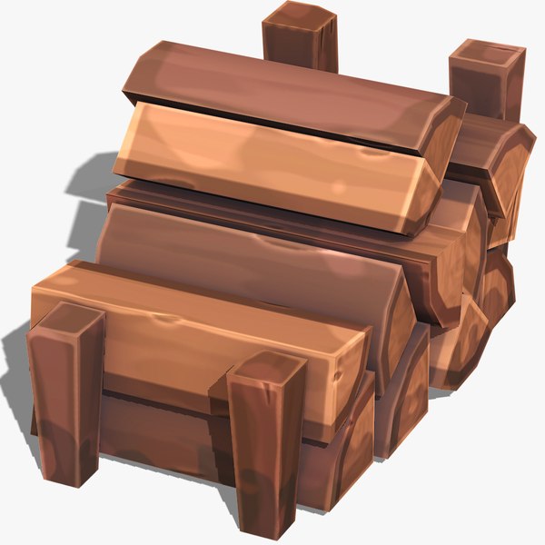 Stylized Wood Pile - PBR Game Ready 3D model - TurboSquid 2050039