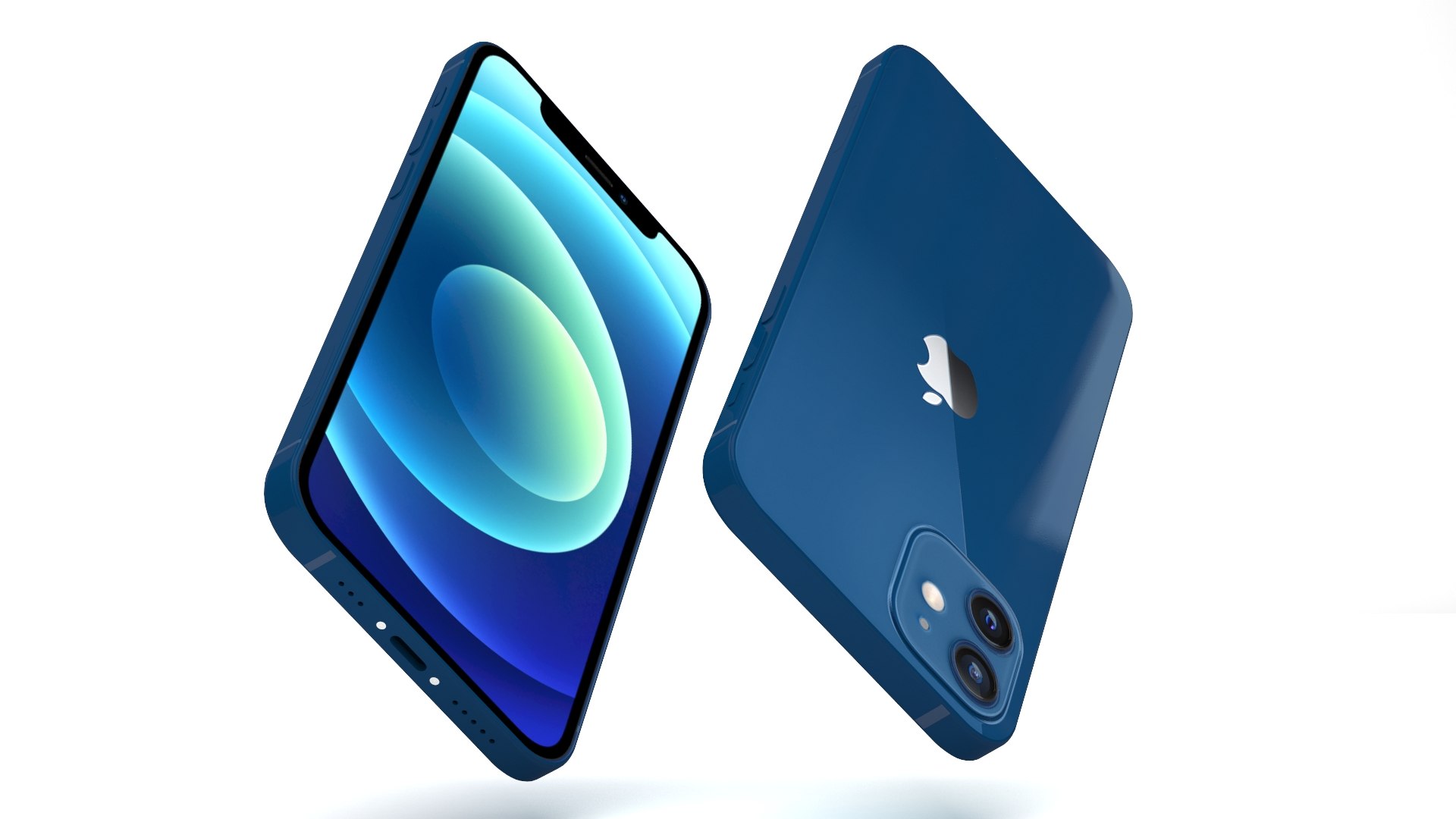 3D model Apple iPhone 12 Blue - TurboSquid 2045109
