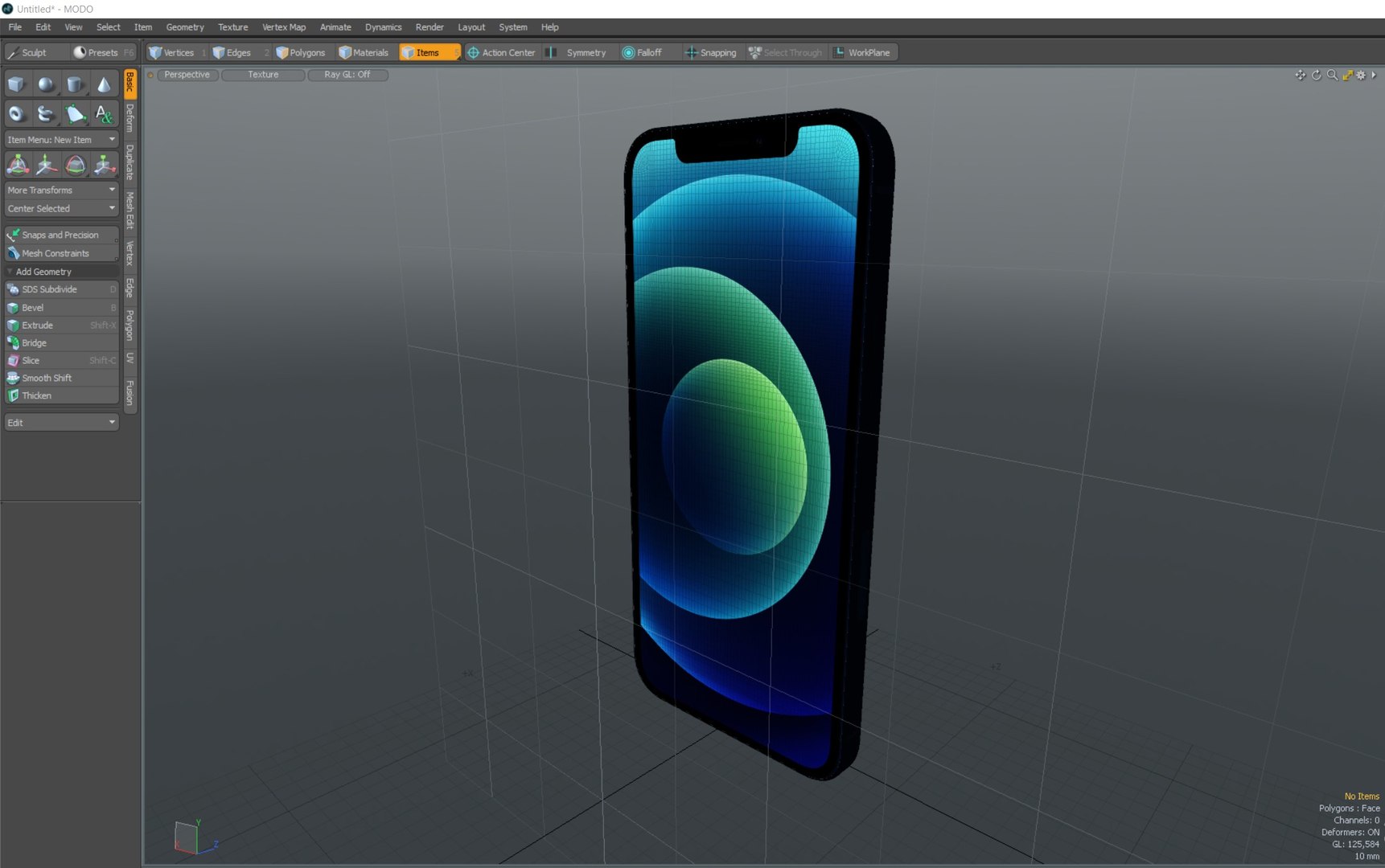 3D Model Apple IPhone 12 Blue - TurboSquid 2045109