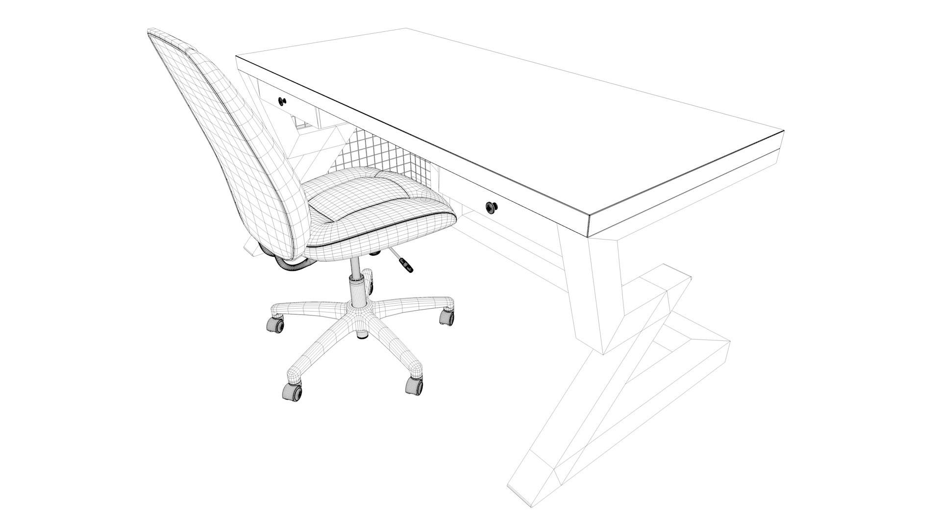 Office Desk1 3D - TurboSquid 1975550