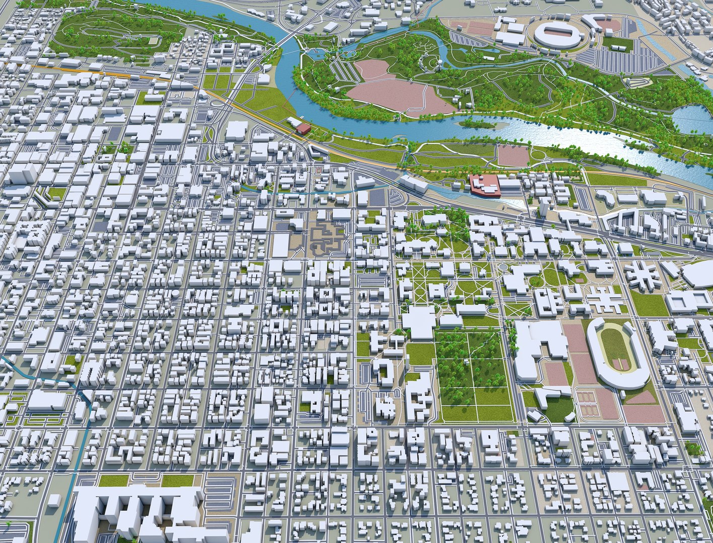 3D Model City Area Building - TurboSquid 1617860