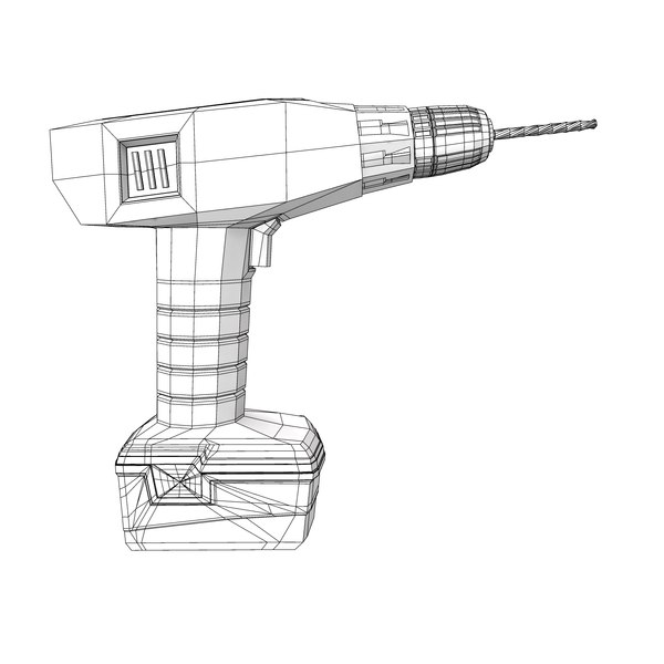 3d drill machine tool model