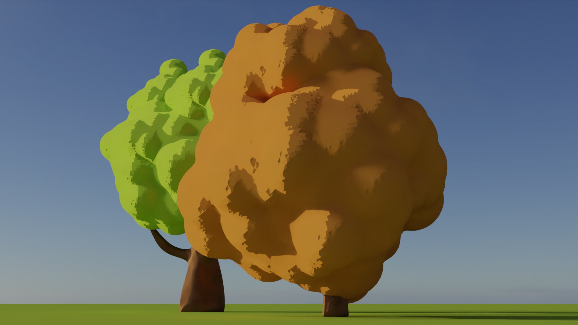 Stylized cartoon trees 3D - TurboSquid 1611896