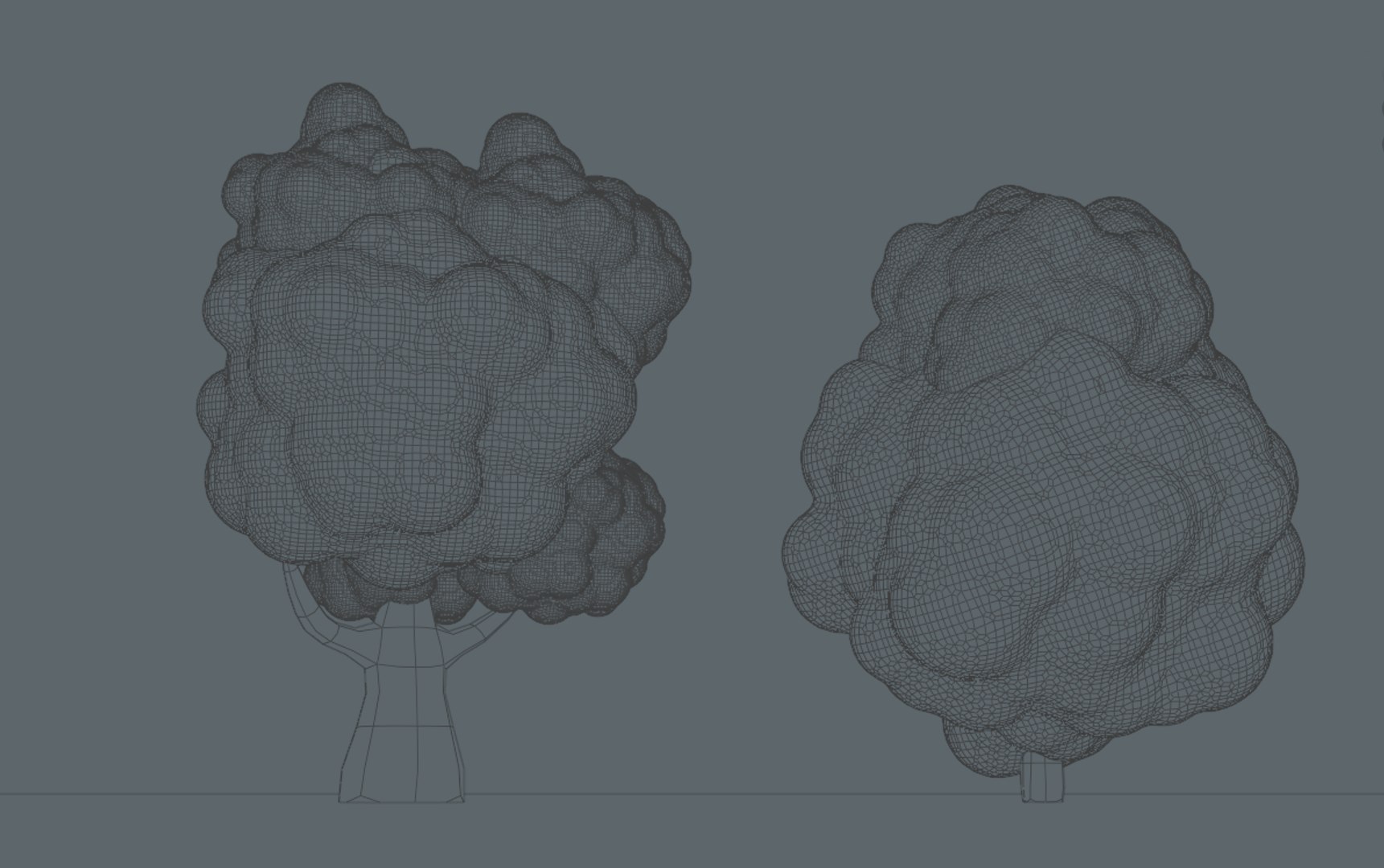 Stylized cartoon trees 3D - TurboSquid 1611896