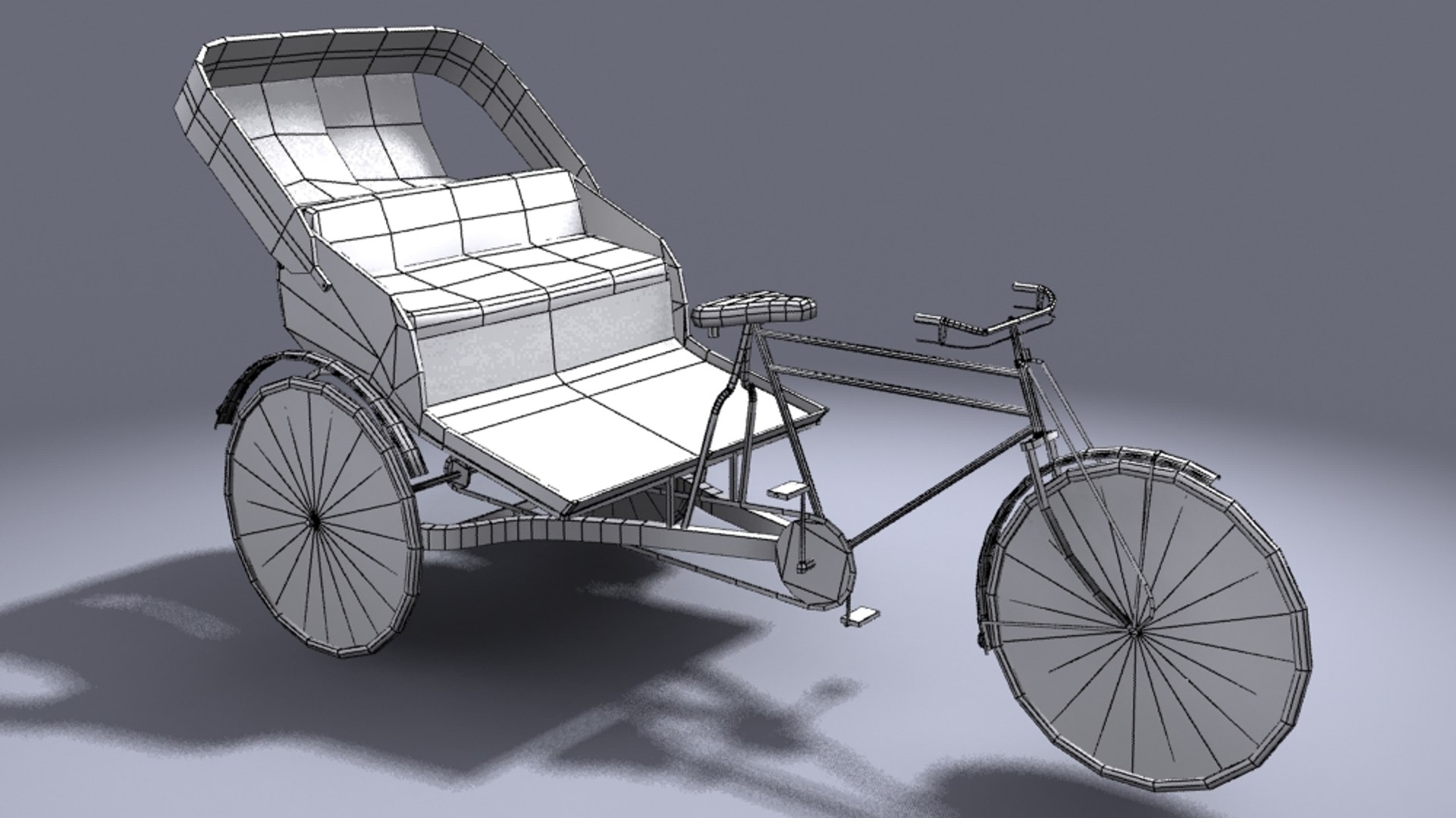 3d local rickshaw model