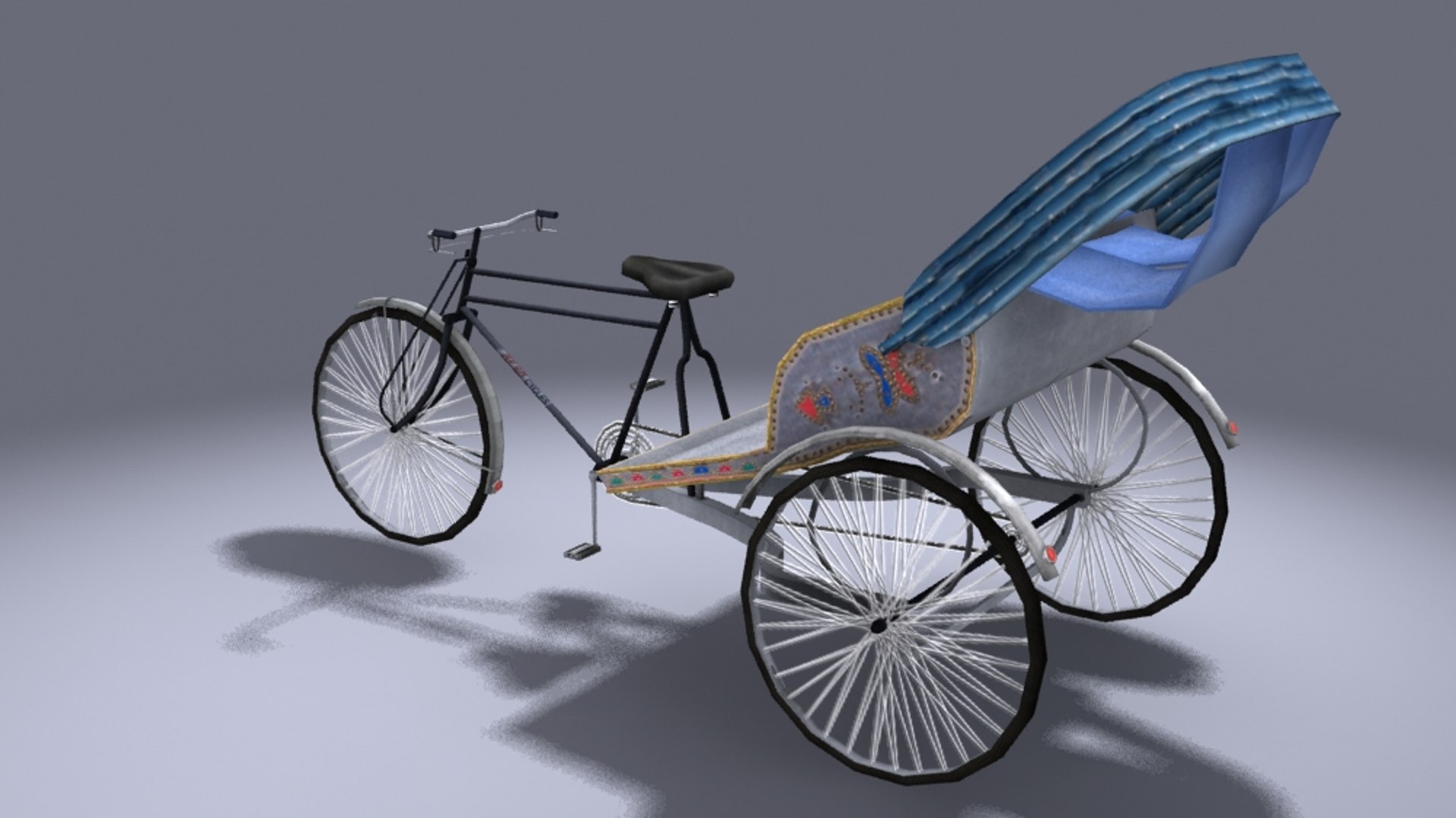 3d local rickshaw model