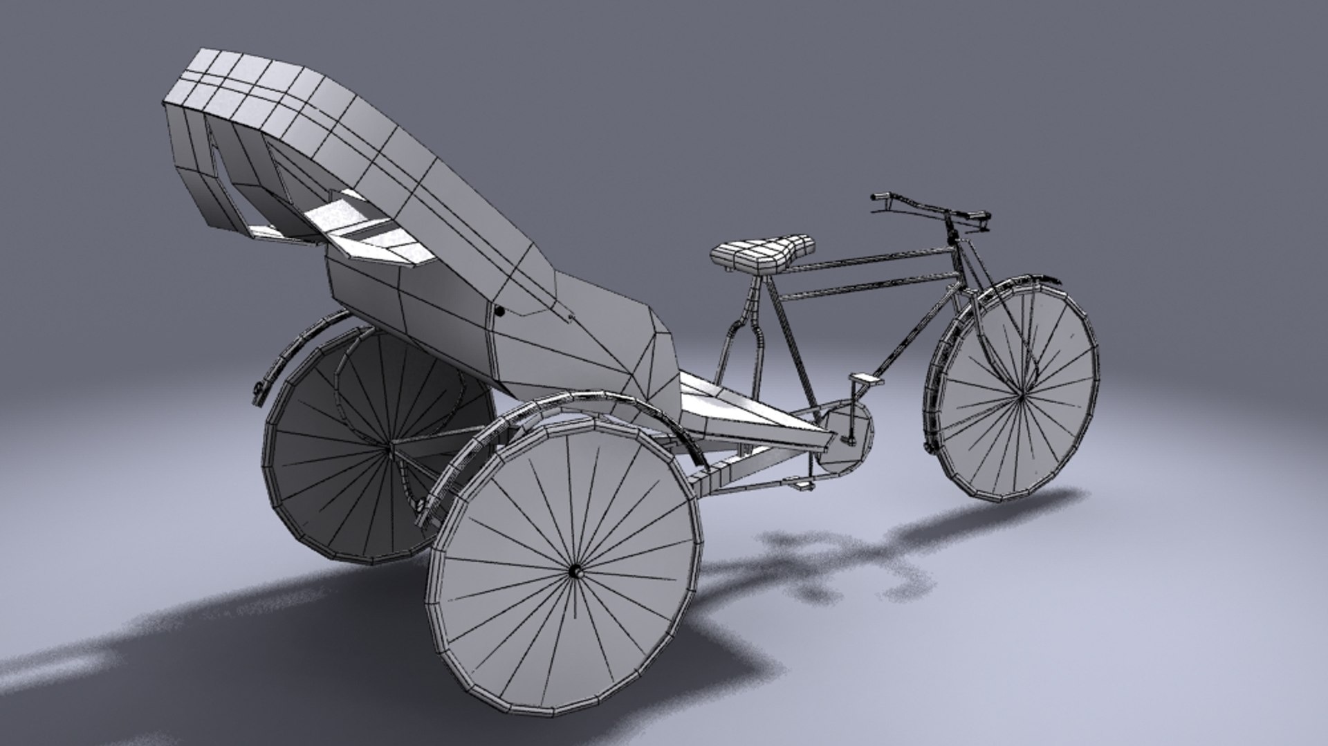 3d local rickshaw model
