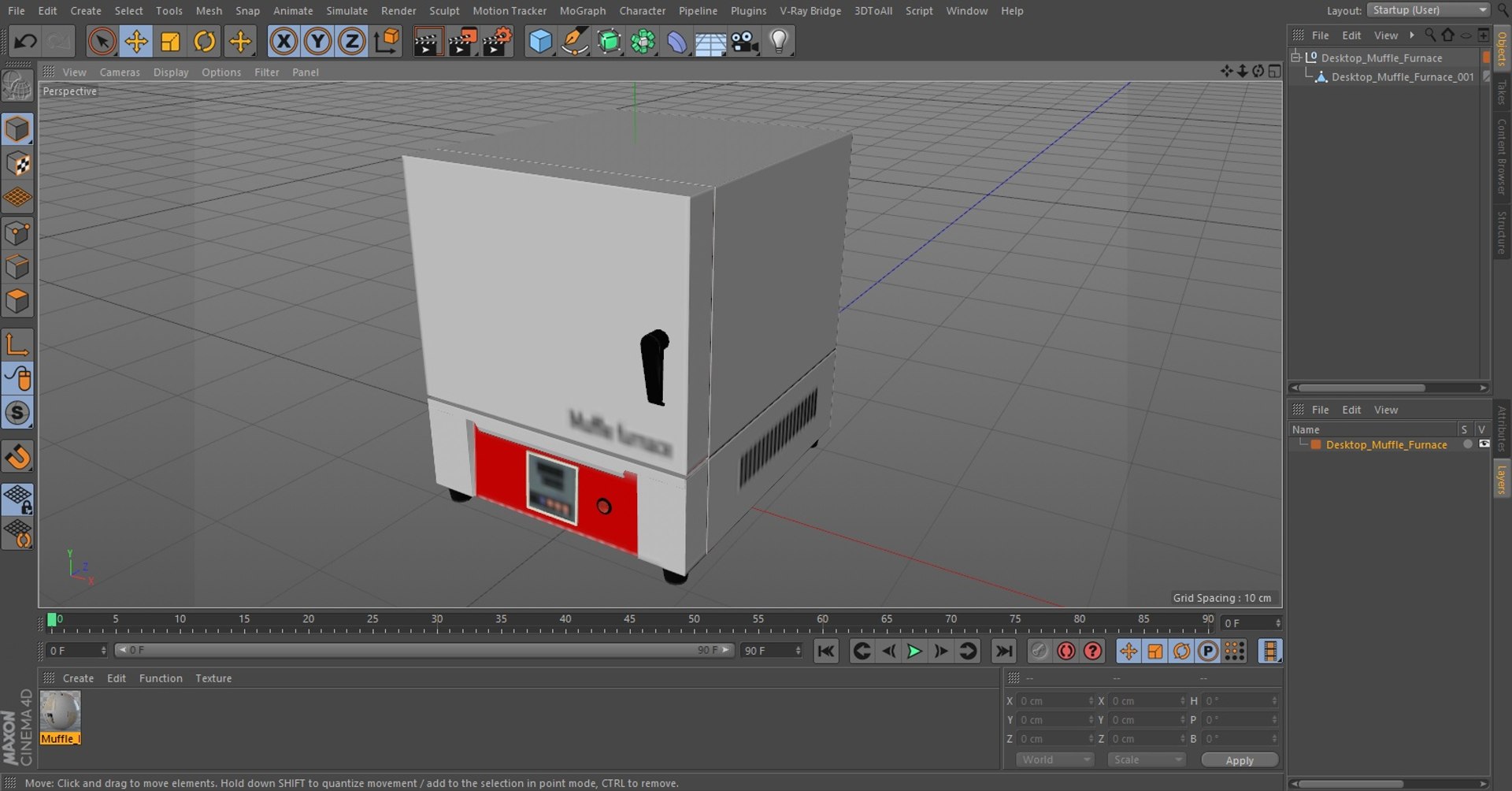 3D model Desktop Muffle Furnace - TurboSquid 1980622
