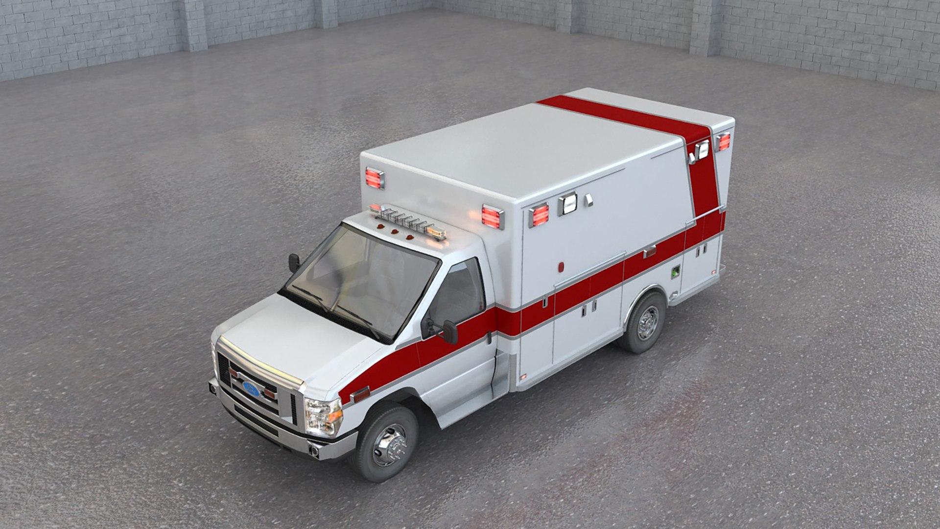 3D Ambulance Model - TurboSquid 2208273