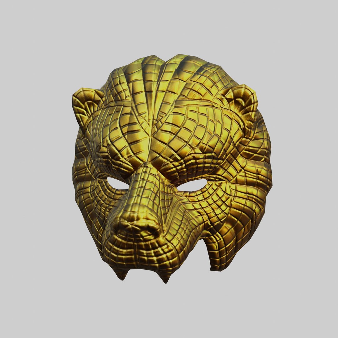 Lion Mask Vip - Mascara de juego de calamar - Lowpoly3D模型 - TurboSquid ...