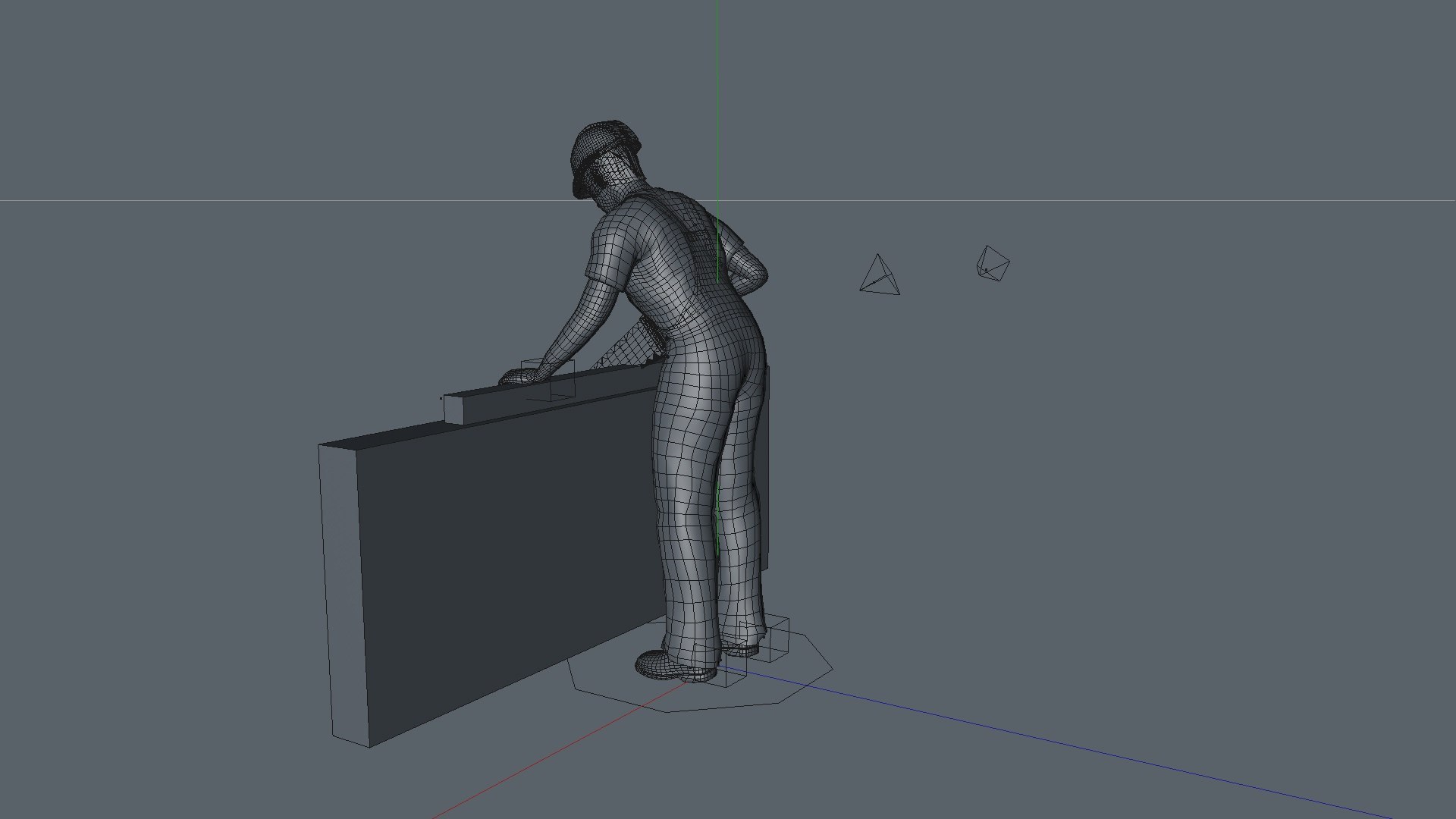 3D ANIMATED CONSTRUCTION WORKER USING SAW STANDING - TurboSquid 1975548