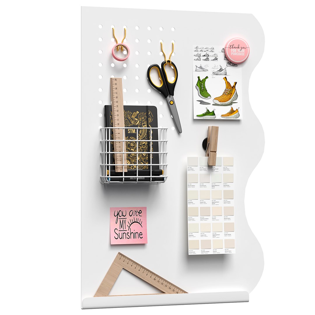 3D Wall Set The Memo Board - TurboSquid 1898184