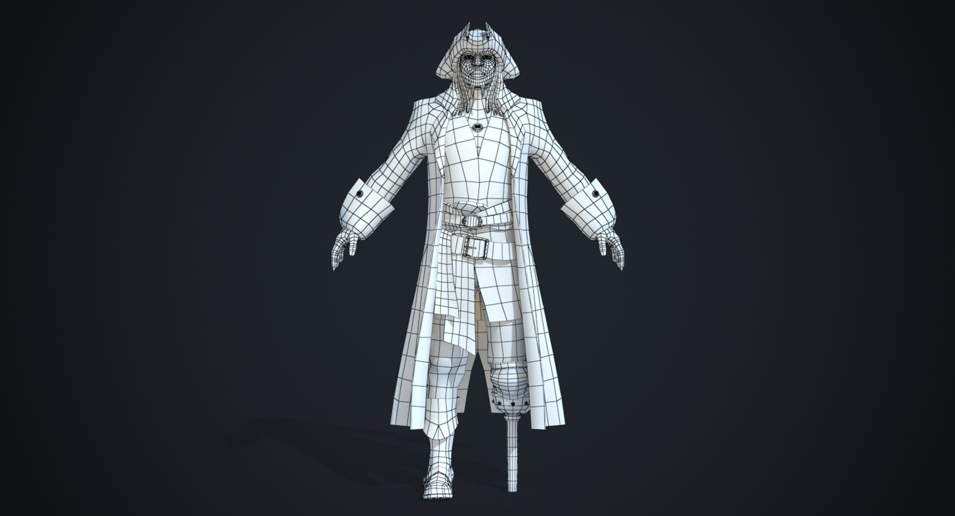 Real-time Rigged Yellow Captain Model - TurboSquid 1244581