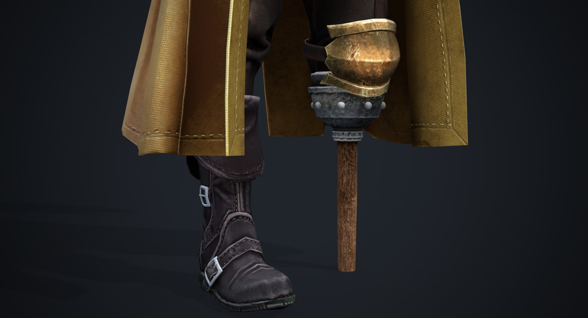 Real-time Rigged Yellow Captain Model - TurboSquid 1244581