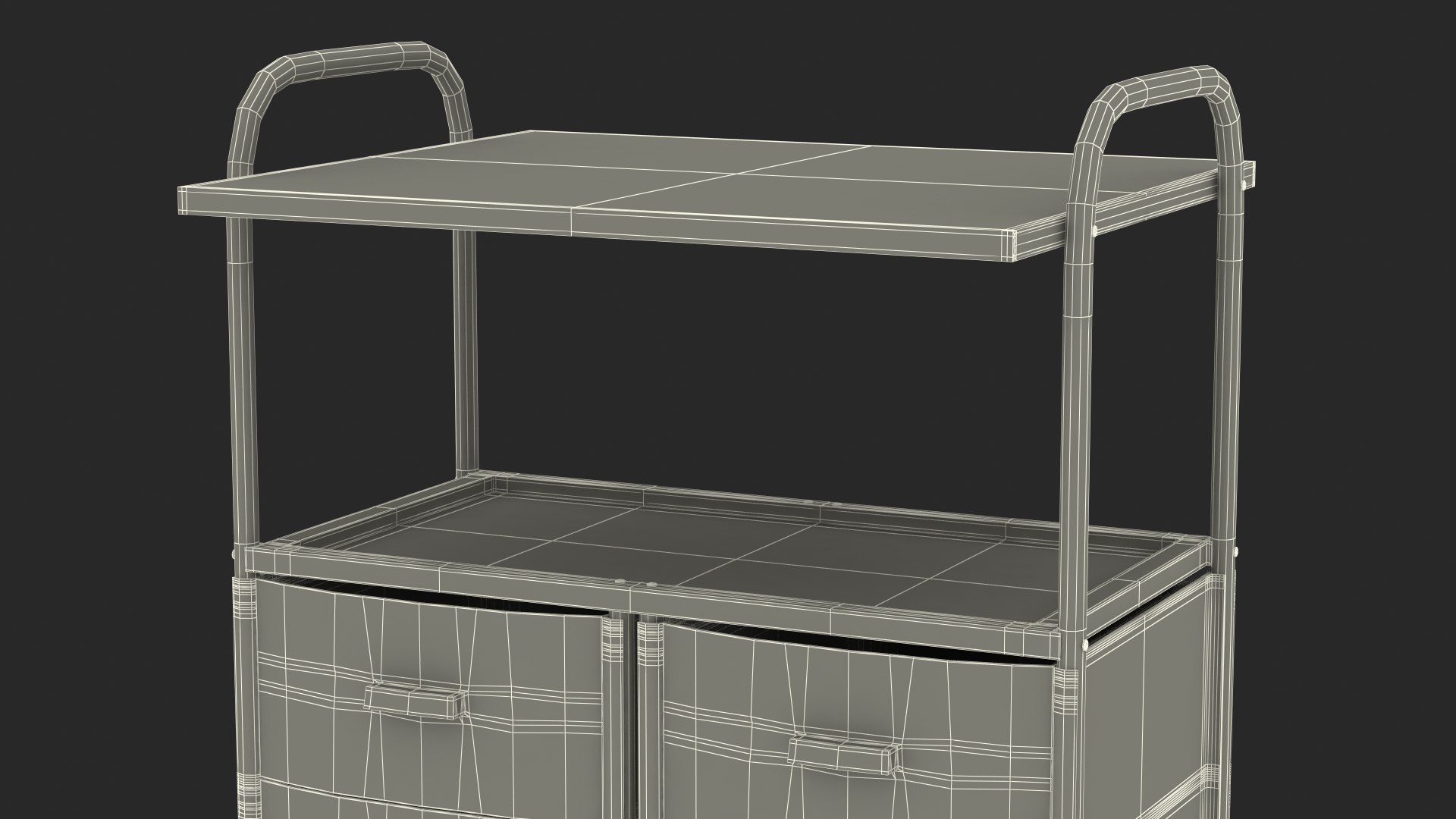 3D Medical Drawer Chest Beige model - TurboSquid 2065212