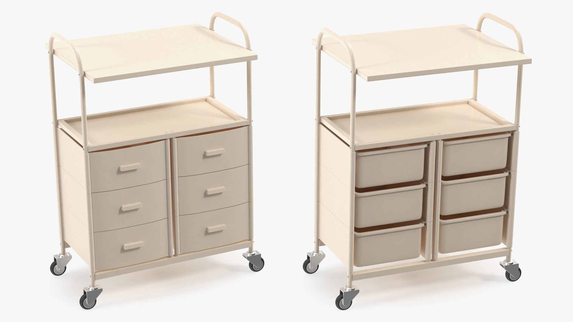 3D Medical Drawer Chest Beige model - TurboSquid 2065212