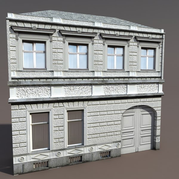 3ds building exterior modelled