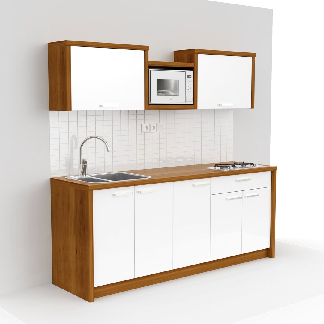 3D Small Kitchen Model - TurboSquid 1325502