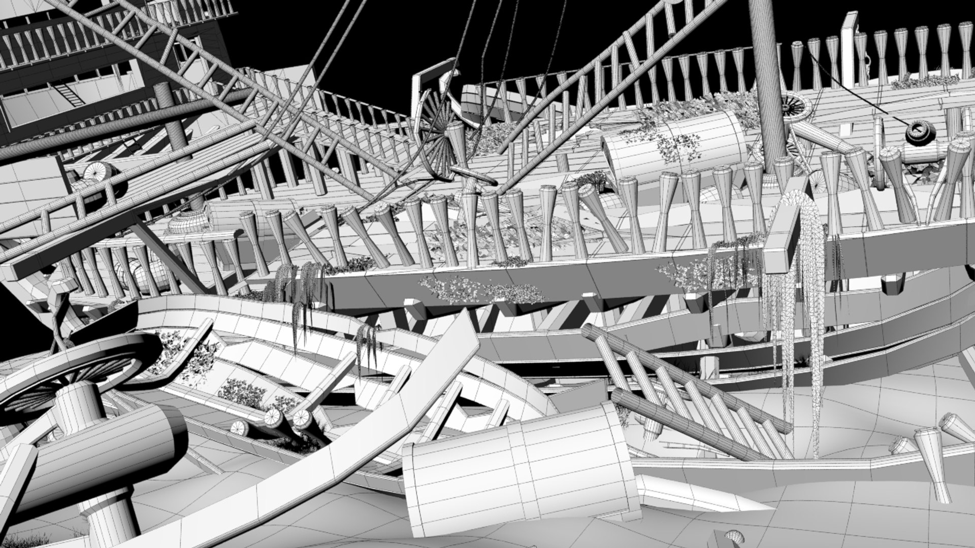 Shipwreck Cannon Boat 3D - TurboSquid 1235685