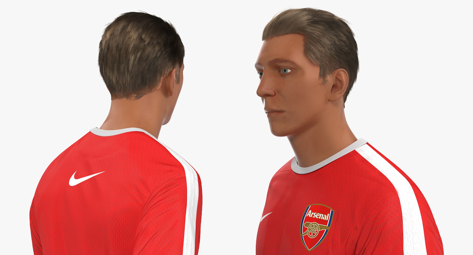 Soccer football player arsenal 3D model - TurboSquid 1313943