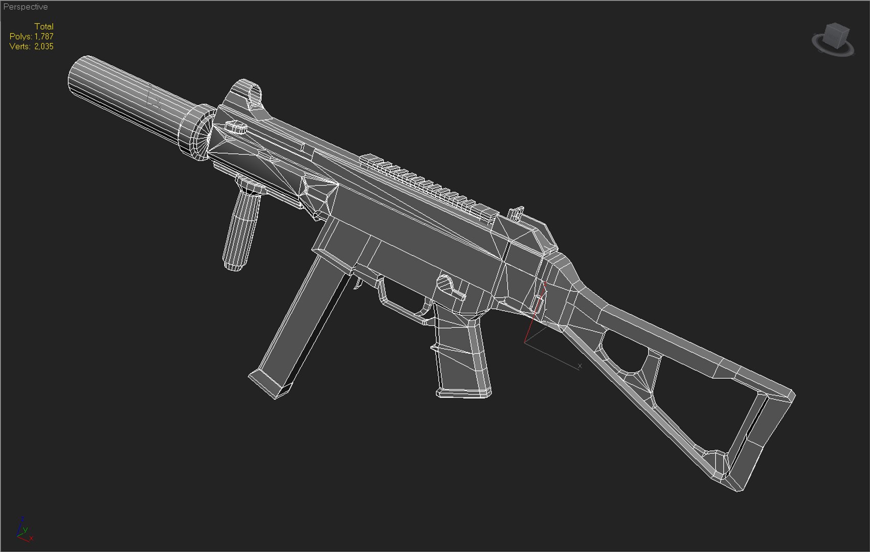 Ump submachine gun 3D model - TurboSquid 1473965